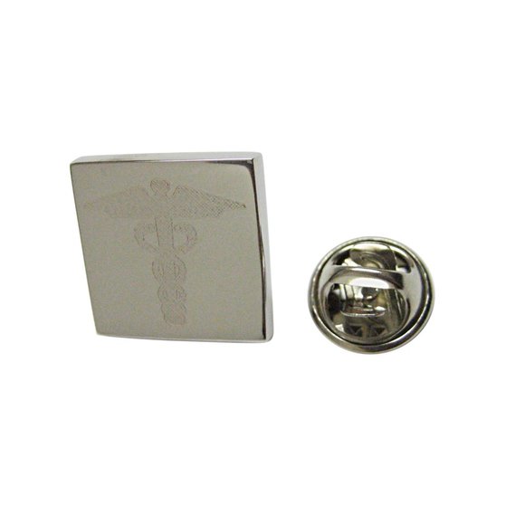Kiola Designs | Accessories | Etched Caduceus Medical Symbol Lapel Pin ...